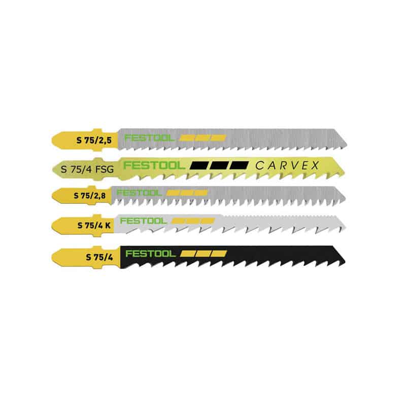 FESTOOL Jeu de lames de scie sauteuses STS-Sort/ 25W - 204275
