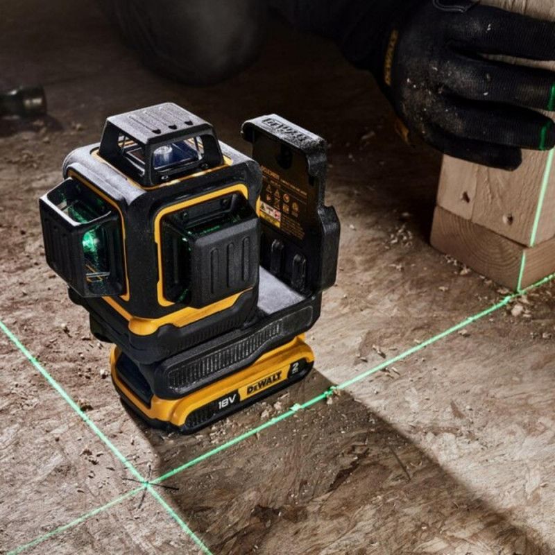 DEWALT | Laser multilignes vert 3x360° 18V 2Ah | DCLE34031D1-QW