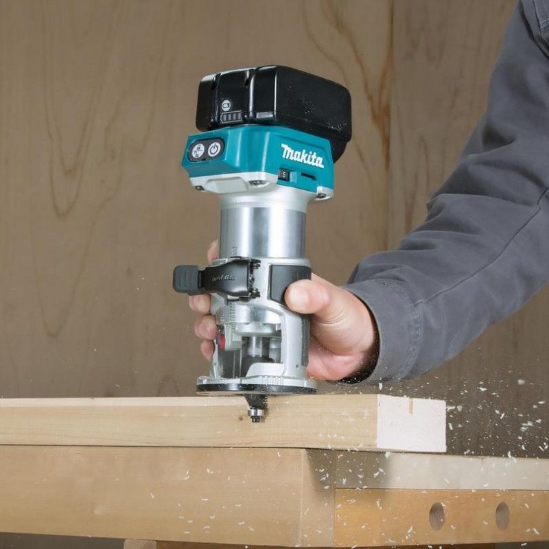 MAKITA Affleureuse sans fil 18V LXT Ø6/8mm Solo - DRT50ZJX3