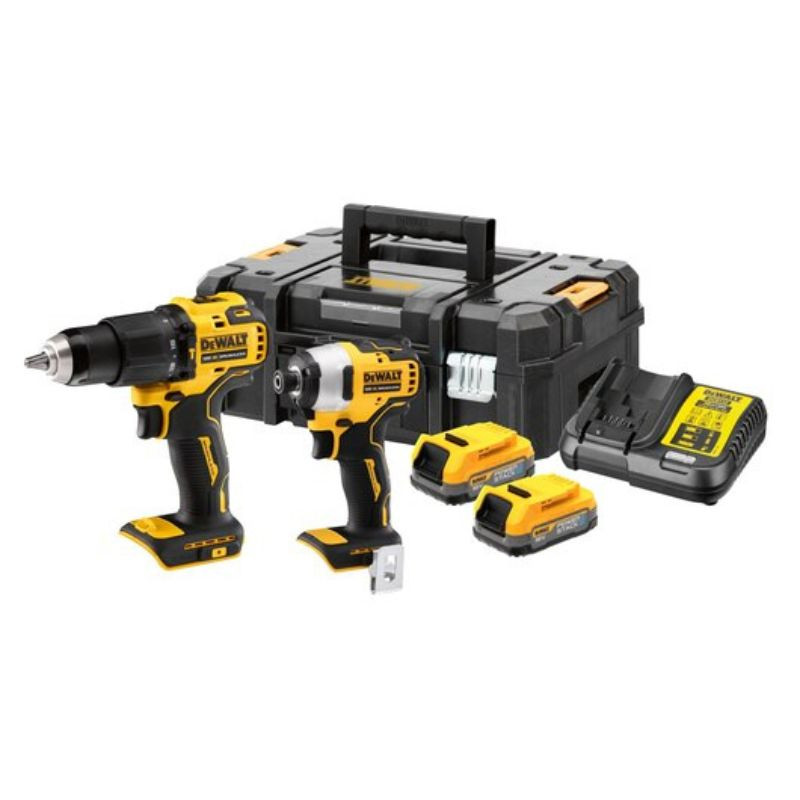 DEWALT | Kit 2 outils 18V1,7Ah POWERSTACK DCD709+DCF809 | DCK2062E2T-QW