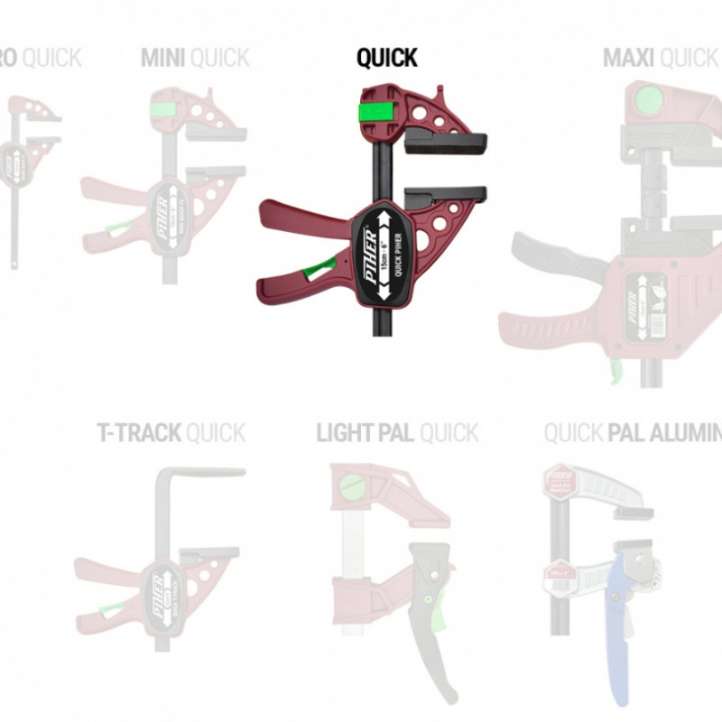 PIHER | Serre-joint rapide Quick | Guedo Outillage