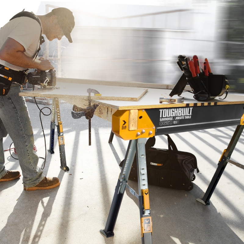 TOUGHBUILT | Pack de 2 tréteaux pliables C650 | TB-C650-2