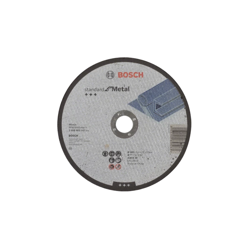 BOSCH | Disque à tronçonner Standard for Métal | Moyeu plat