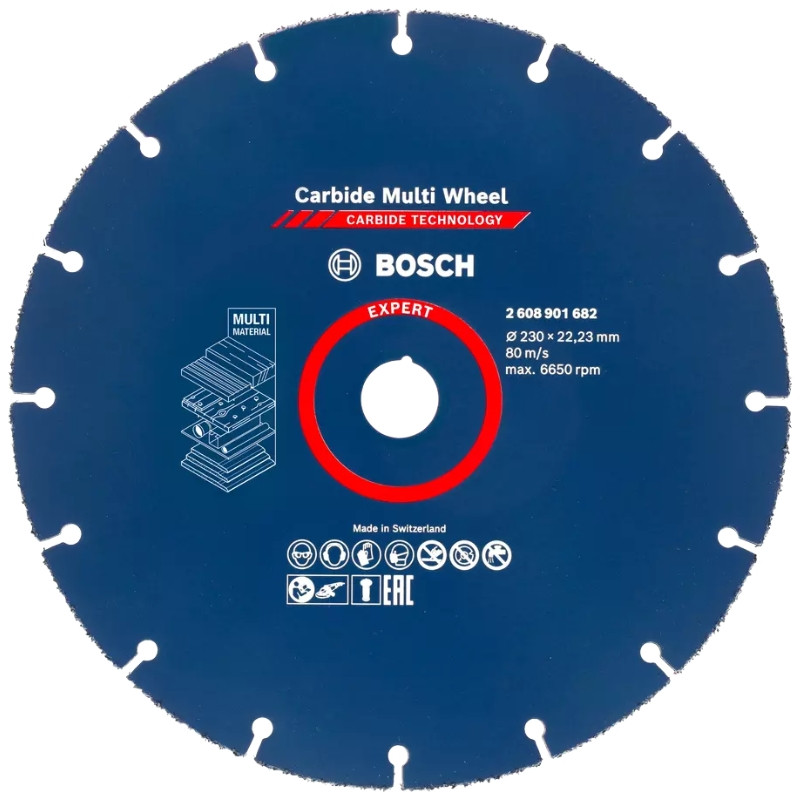 BOSCH EXPERT | Disque Carbide Multiwheel 230x22.23 | 2608901682