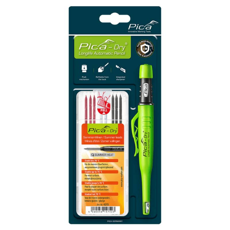 PICA | Crayon Pica-dry + recharge de mines couleurs | 30407