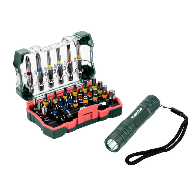 Coffret d'embouts Sp avec lampe torche 29 pcs METABO 626721000
