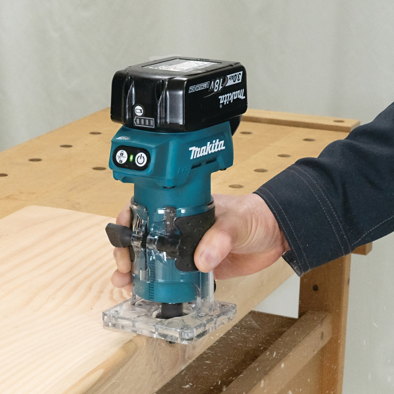 Affleureuse 18V Ø 6 mm de Makita - Précision et puissance